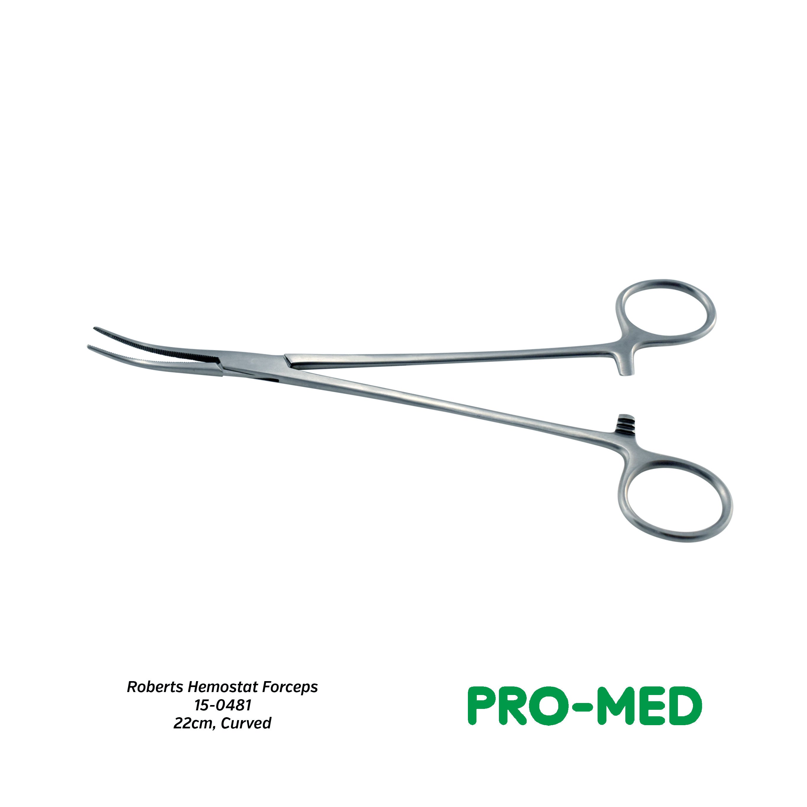 Pro-Med® Roberts Hemostat Forceps (22cm, Curved) - Elite Medical
