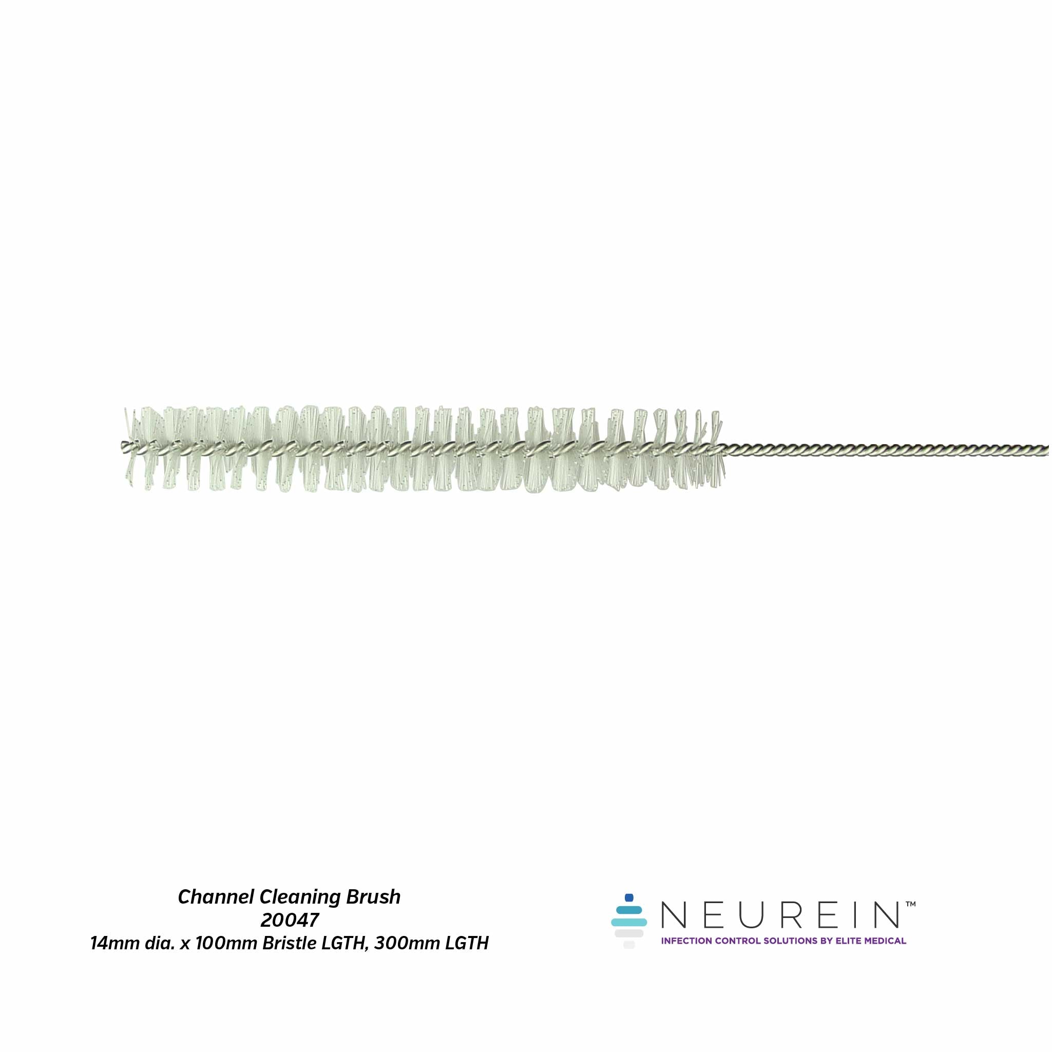 Neurein™ Channel Cleaning Brush (14mm dia. x 100mm Bristle LGTH ...