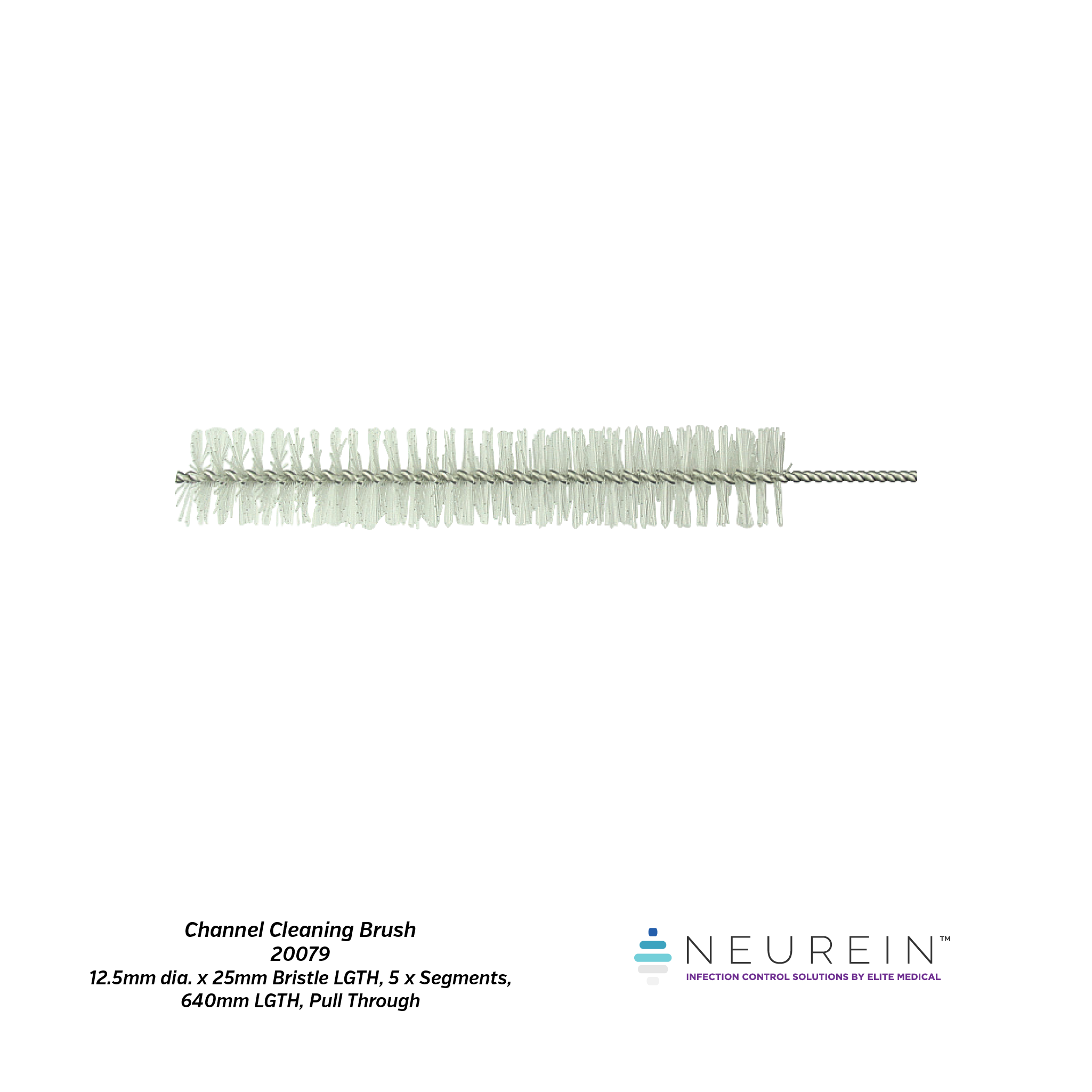 Neurein™ Channel Cleaning Brush (12.5mm dia. x 25mm Bristle LGTH)