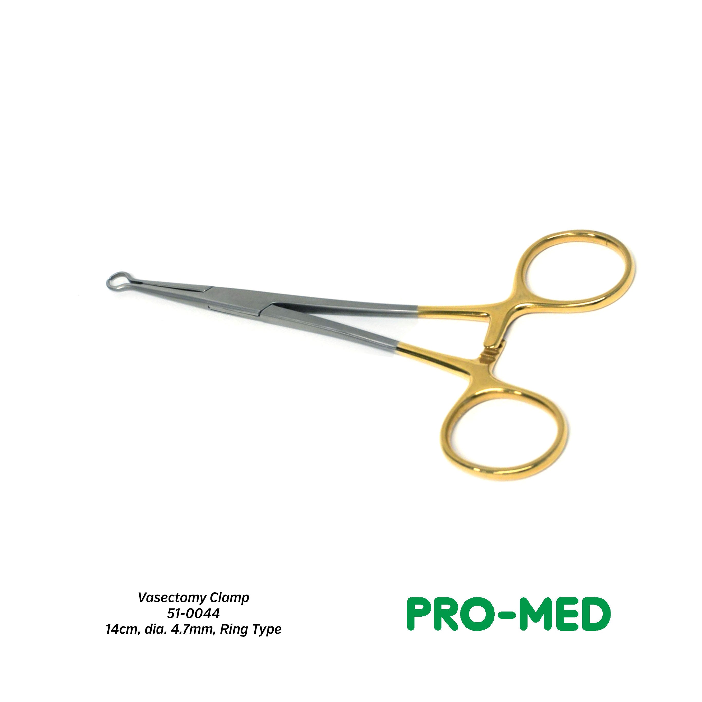 Pro-Med® Vasectomy Ring Clamp (14cm, 4.7mm) - Elite Medical