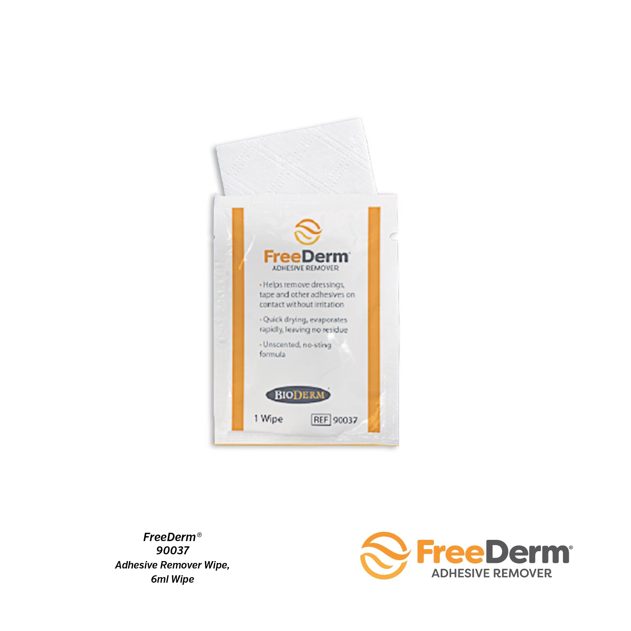 FreeDerm® Adhesive Remover Wipes - Elite Medical