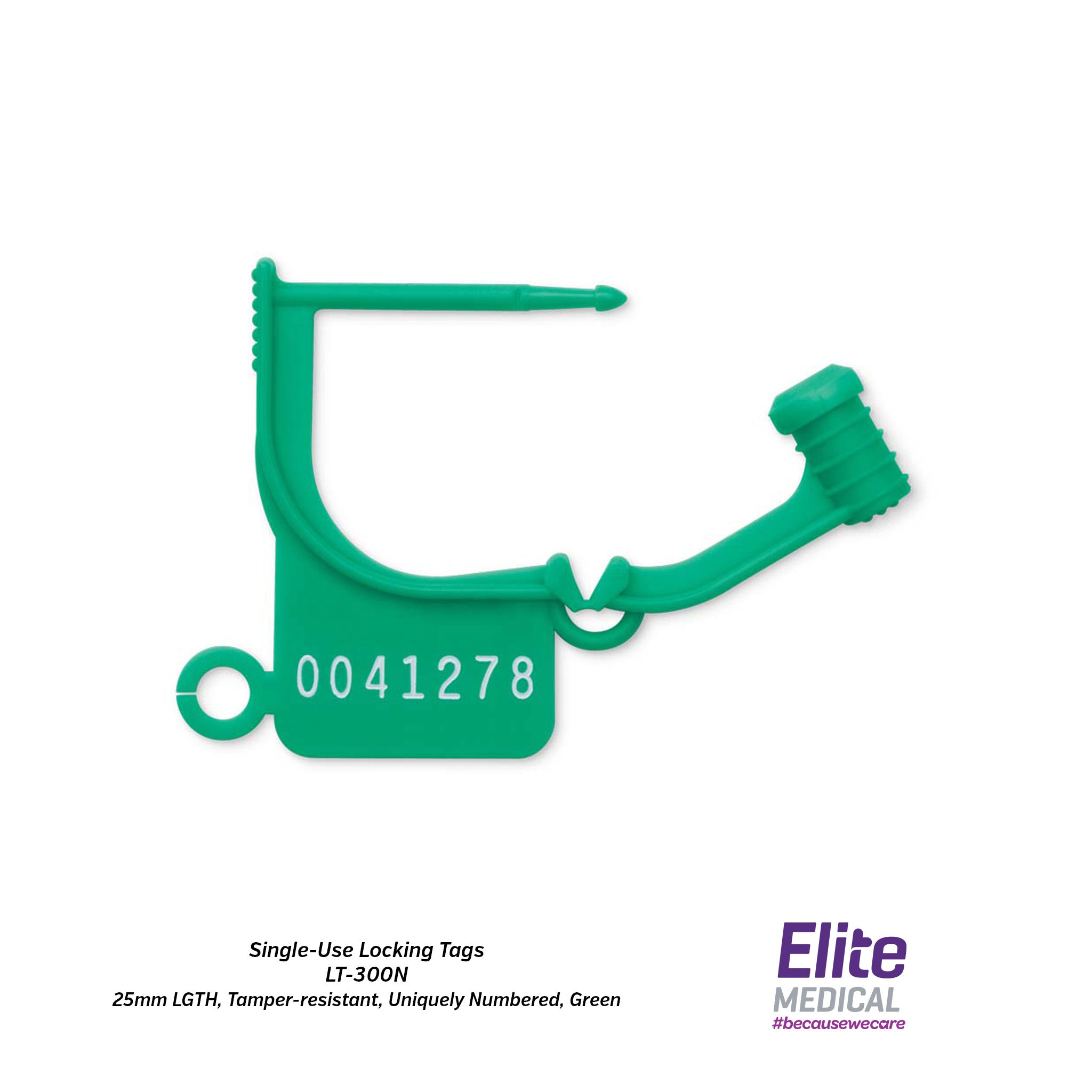 STERIS® Single-Use Locking Tags (25mm LGTH, Uniquely Numbered) - Elite ...