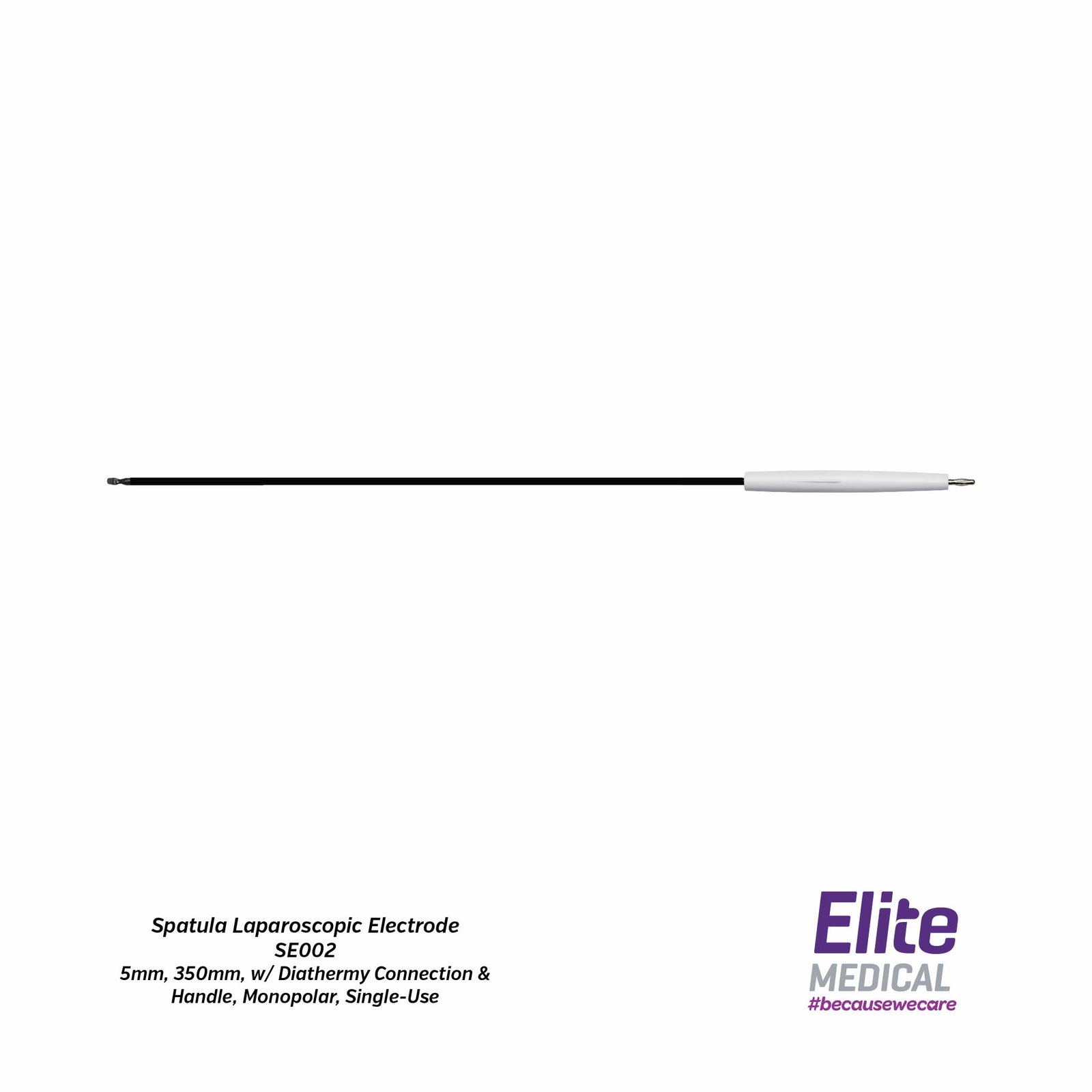 LaproSurge® Spatula Laparoscopic Electrode (350 x 5mm, w/ Diathermy ...