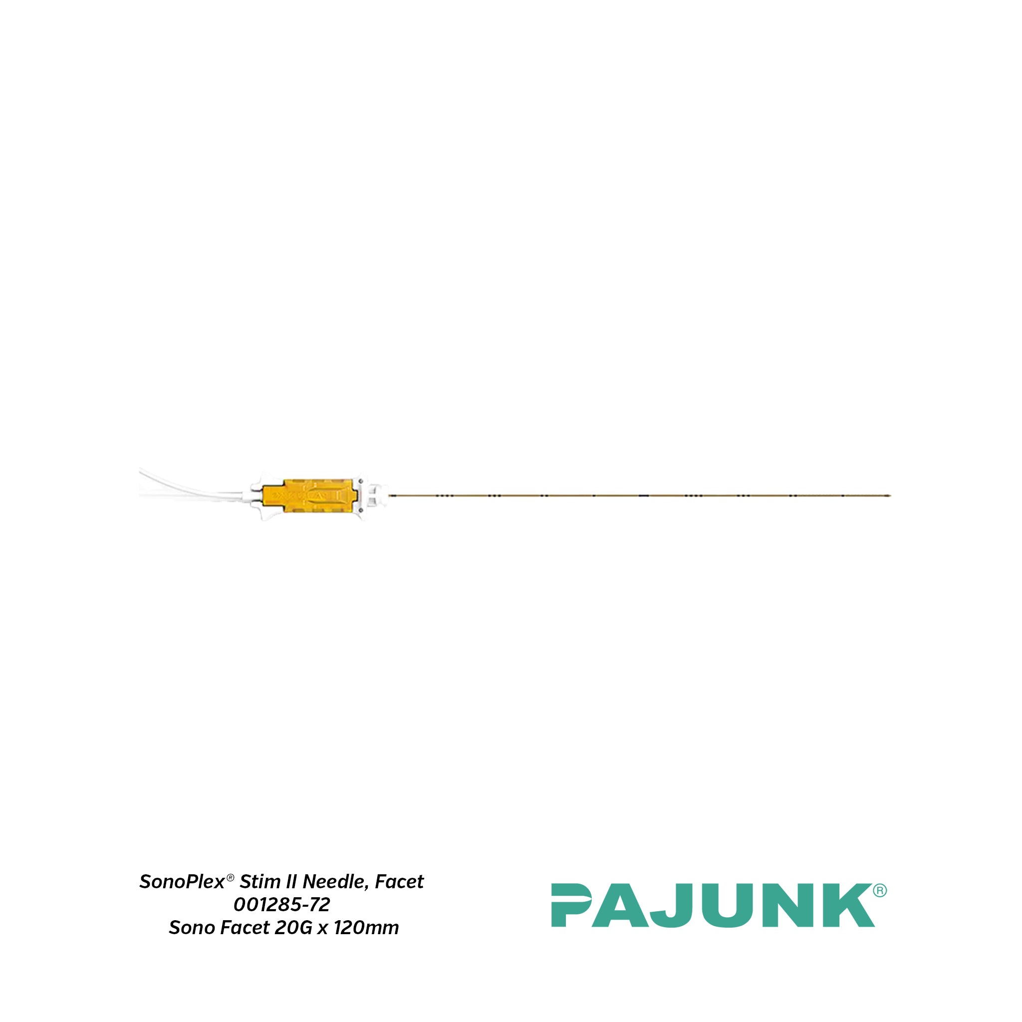 PAJUNK® SonoPlex® Stim II Needle with Facet Tip (20G x 120mm) - Elite ...