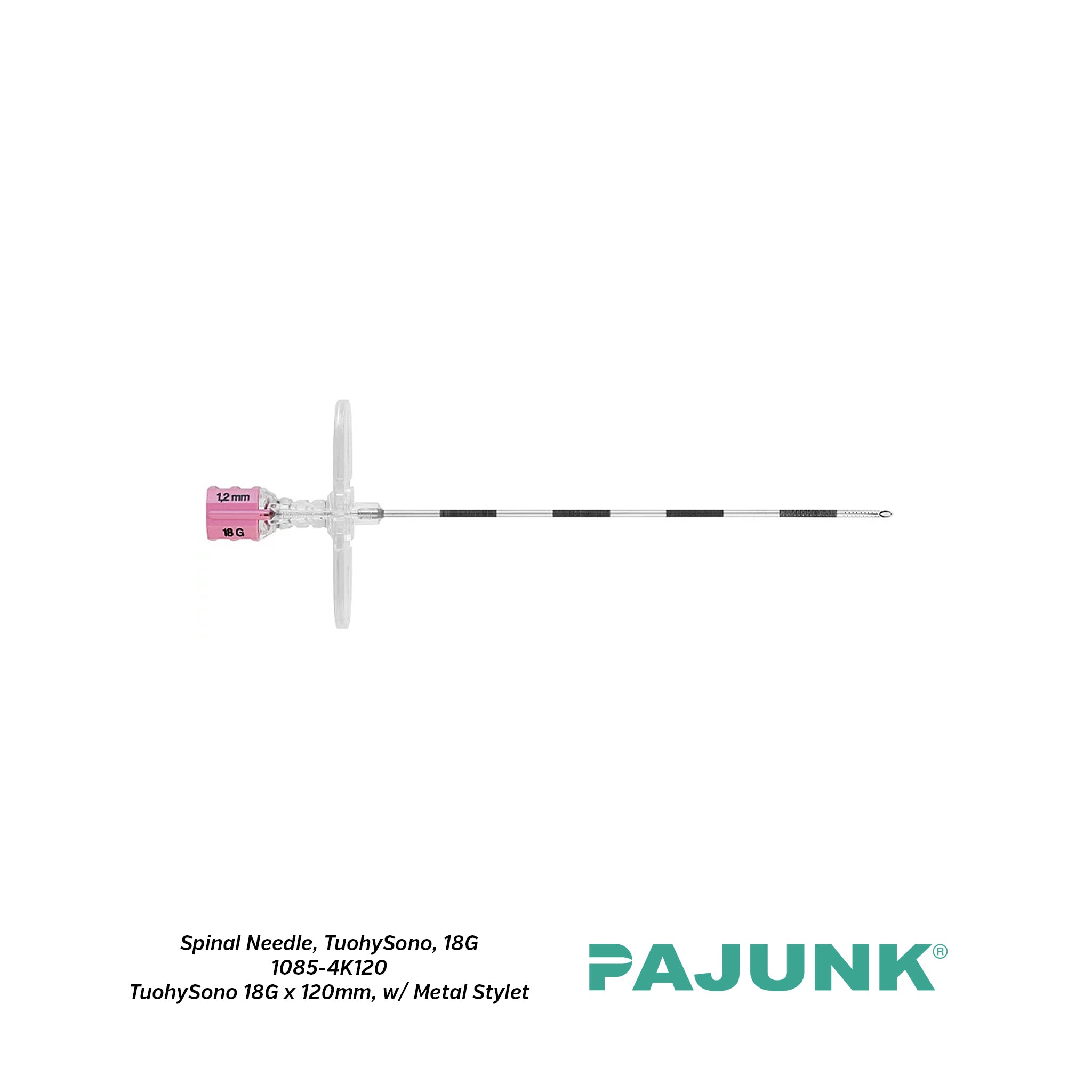 PAJUNK® Spinal Needle TuohySono, 18G (120mm LGTH) - Elite Medical