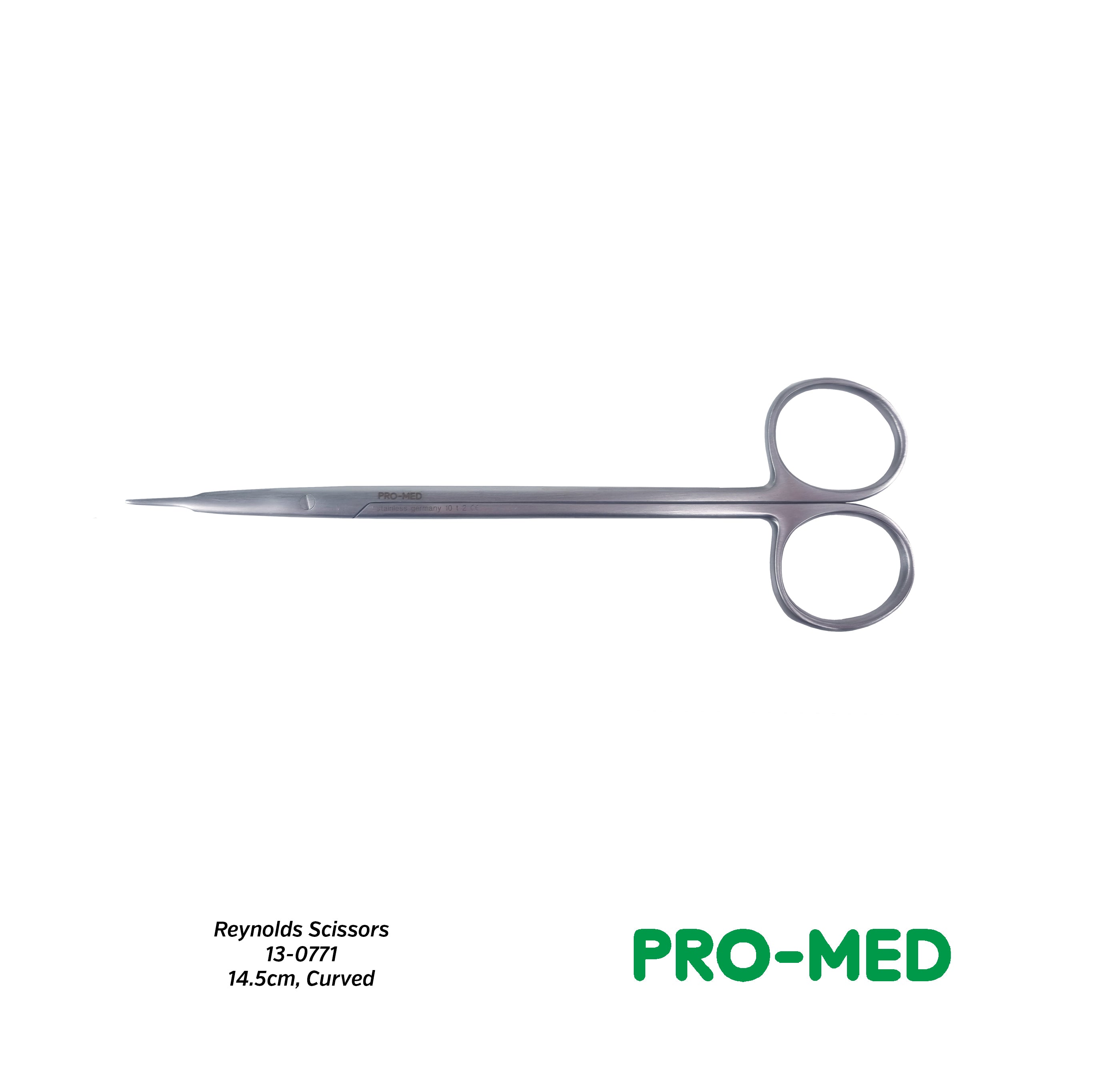 Pro-Med® Reynolds Scissors (14.5cm, Curved) - Elite Medical