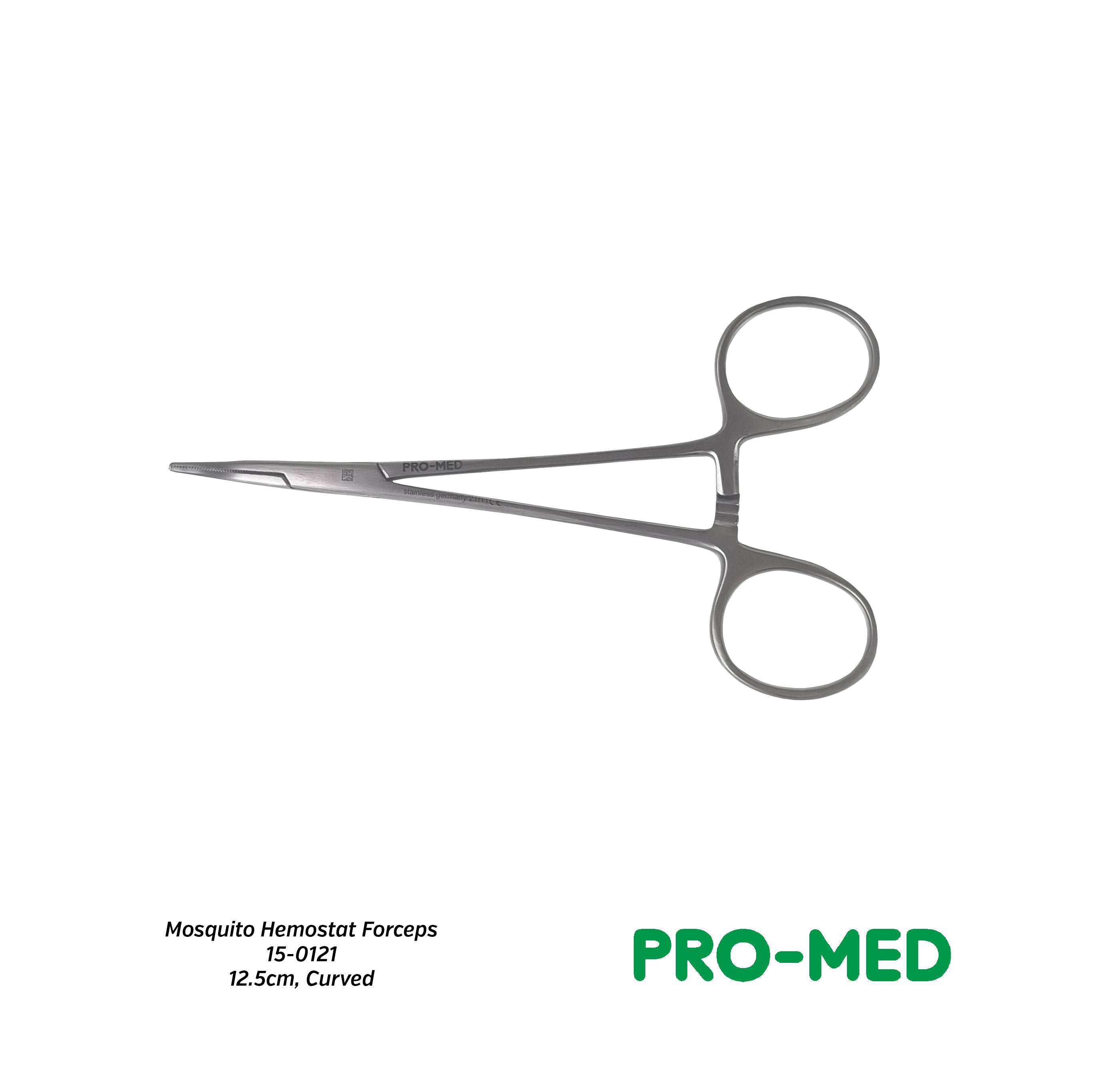 Pro-Med® Mosquito Hemostat Forceps (12.5cm, Curved) - Elite Medical