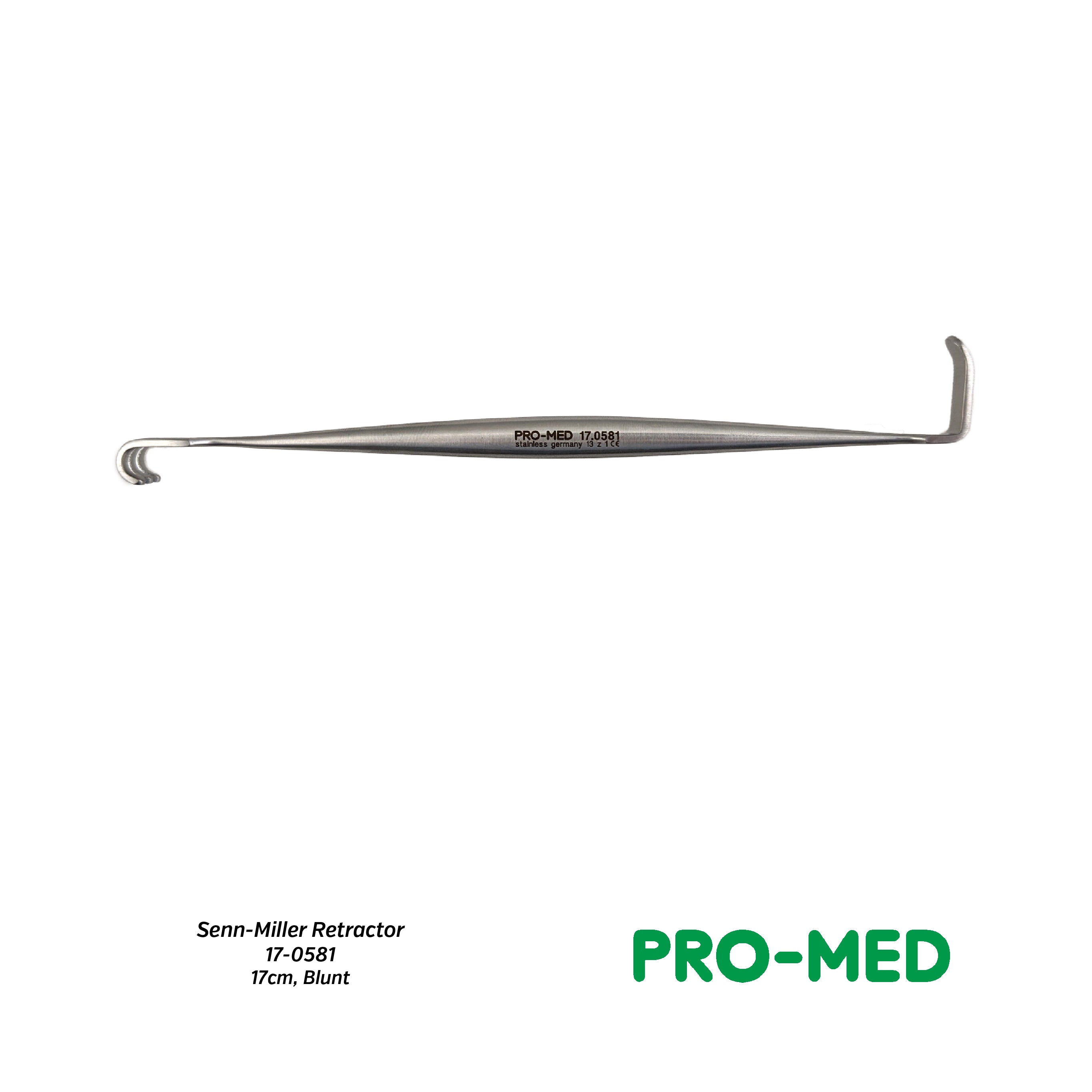 Pro-Med® Senn-Miller Retractor (17cm, Blunt) - Elite Medical