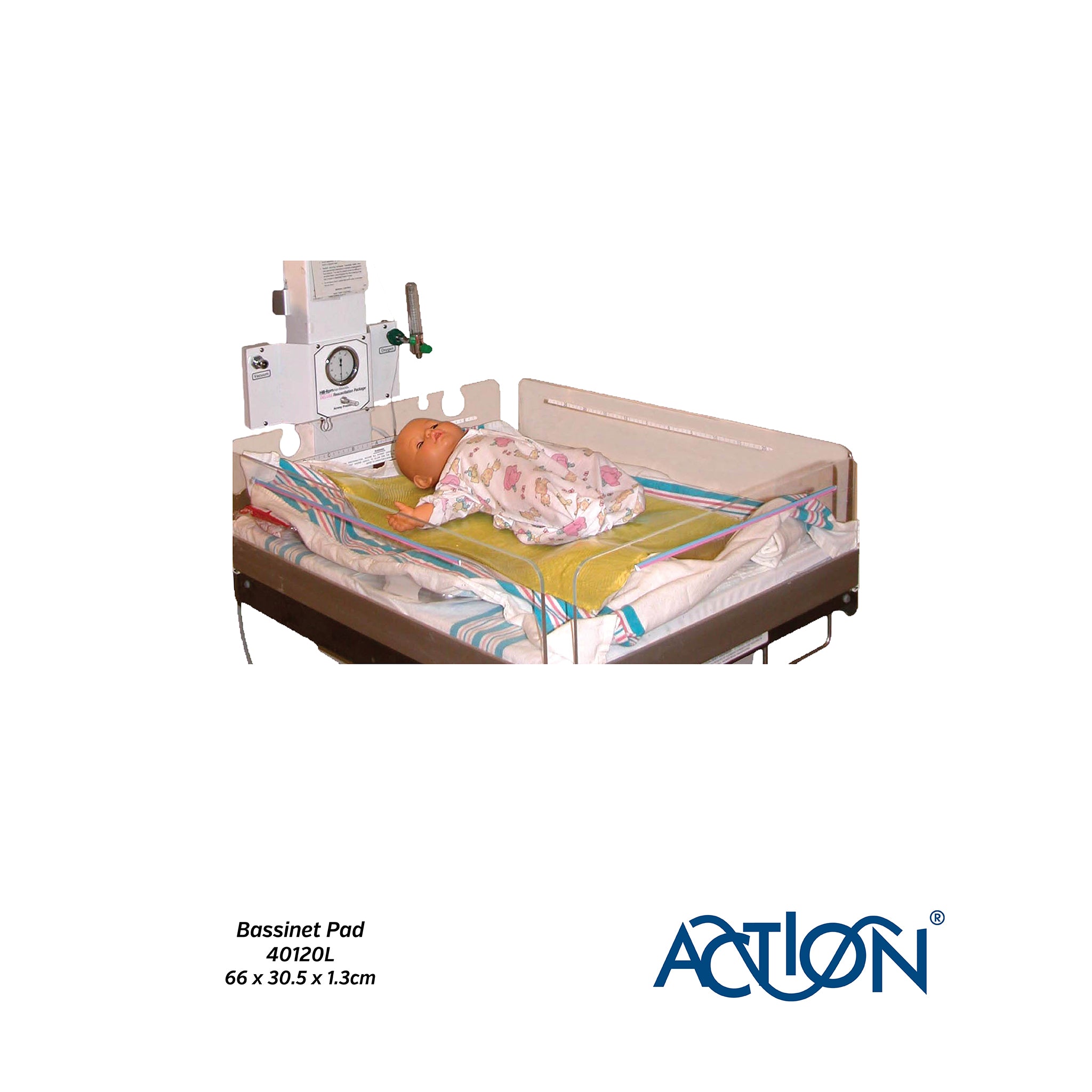Action® Bassinet Pad (66 x 30.5 x 1.3cm) - Elite Medical
