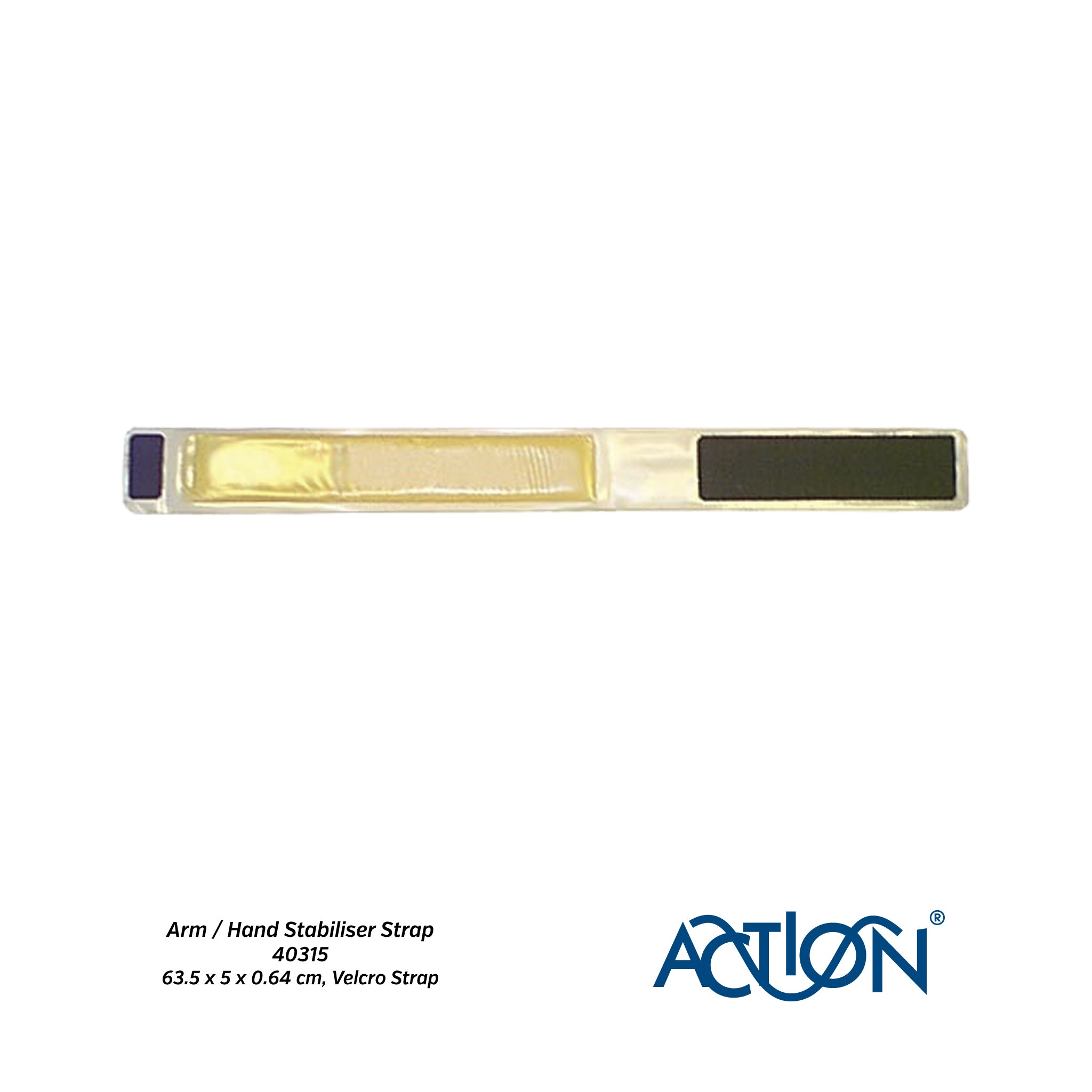 Action® Arm/Hand Stabiliser Strap (63.5 x 5 x 0.64cm, Velcro Strap ...