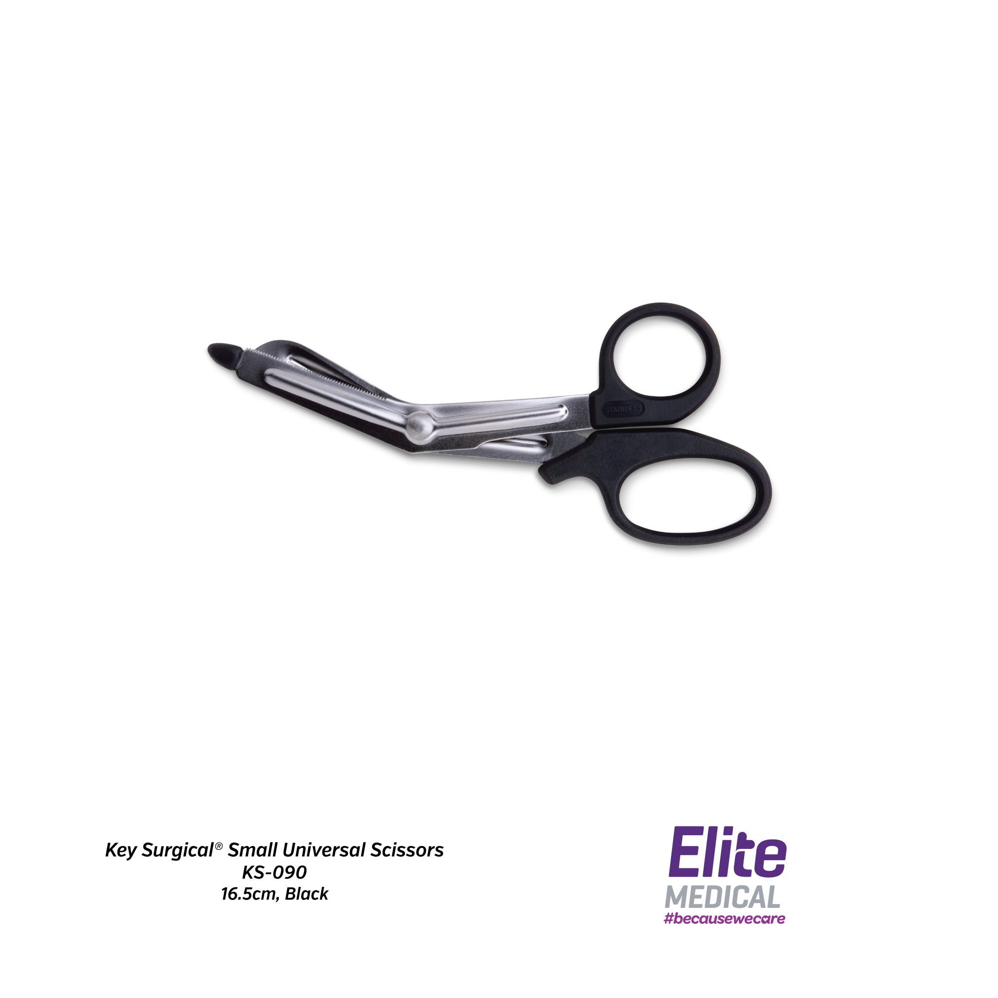 STERIS® Small Universal Scissors (16.5cm, Black) - Elite Medical