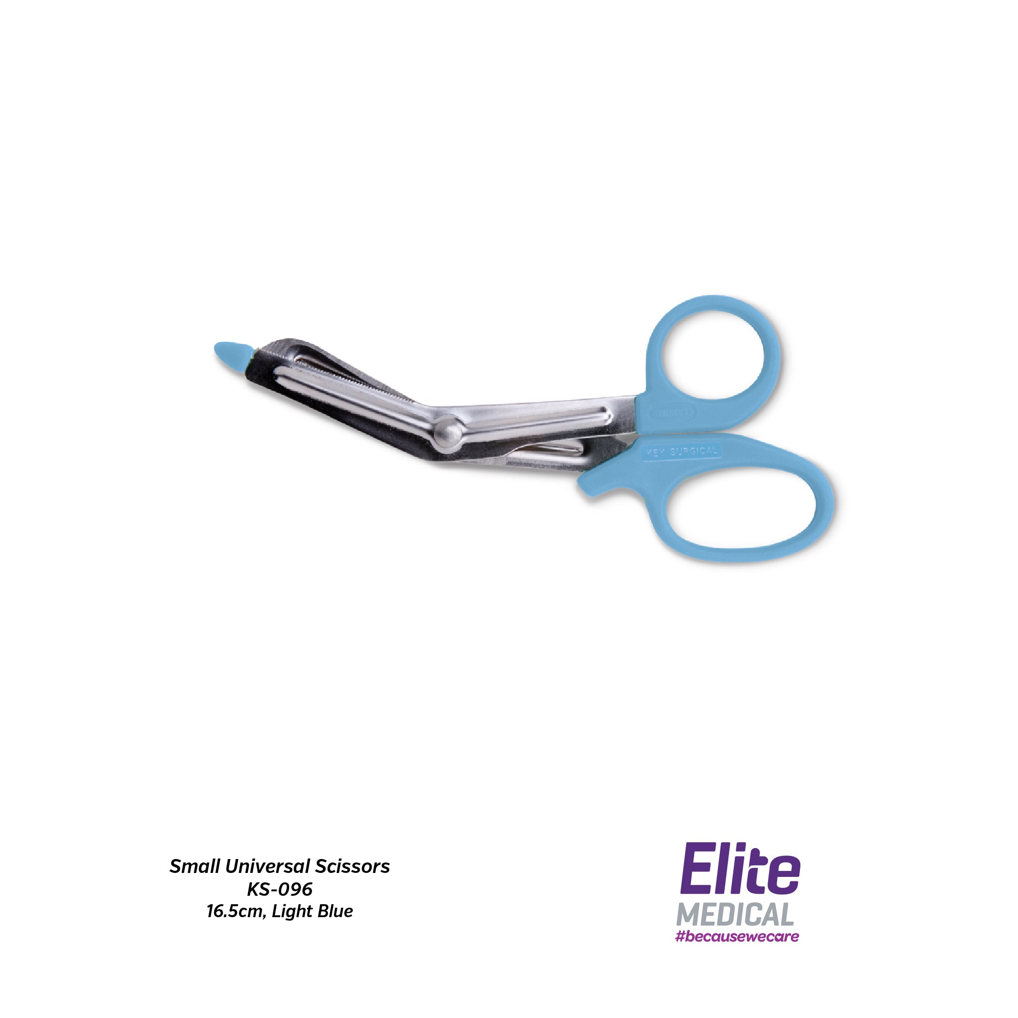 STERIS® Small Universal Scissors (16.5cm, Light Blue) - Elite Medical