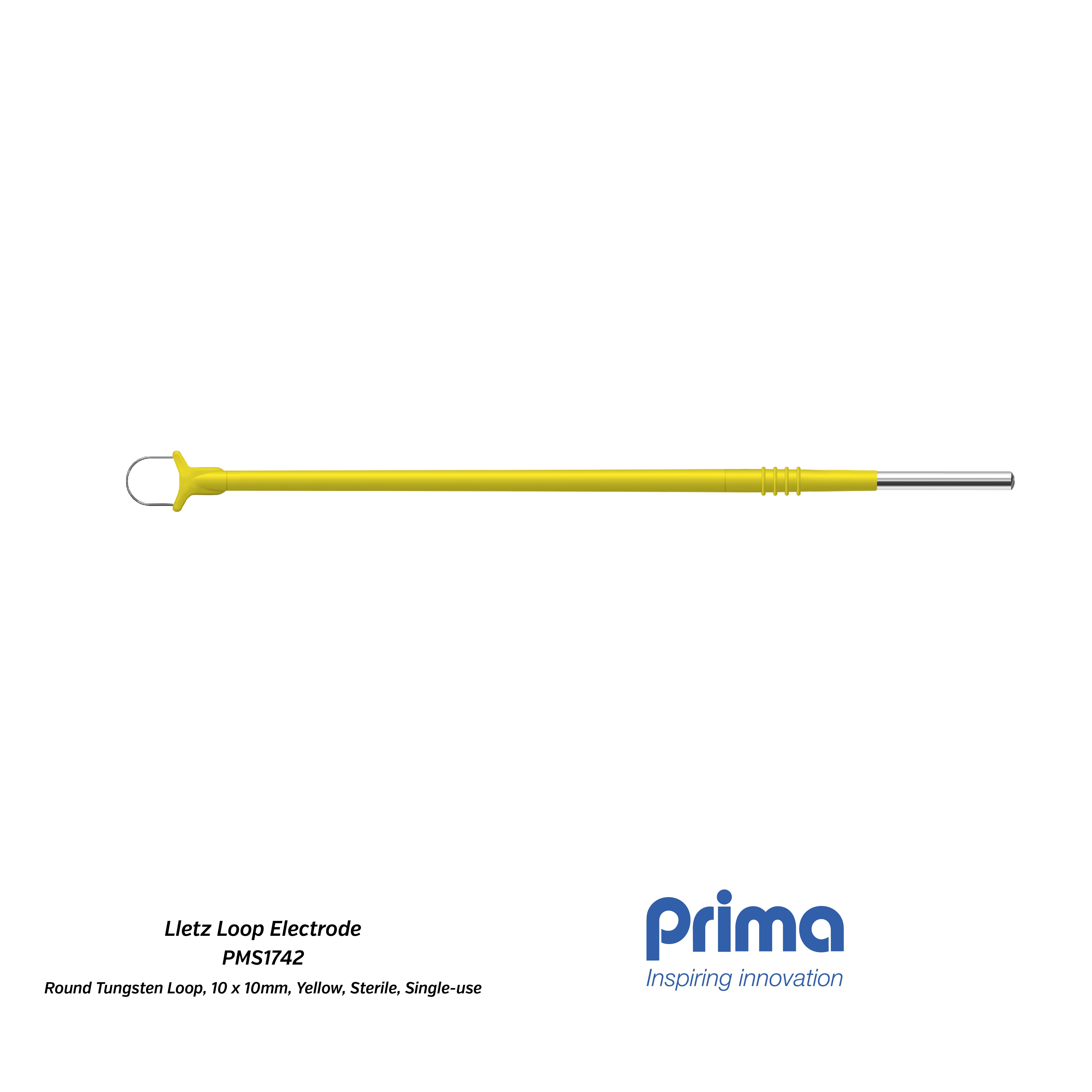 Prima® Lletz Loop Electrode (Round Tungsten Loop, 10 x 10mm, Yellow ...