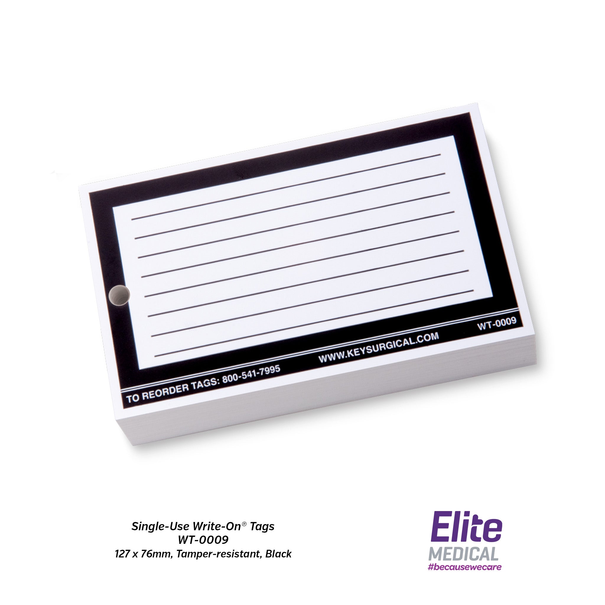 STERIS® Single-Use Write-On® Tags (127 x 76mm, Includes 1x Lab Marker ...