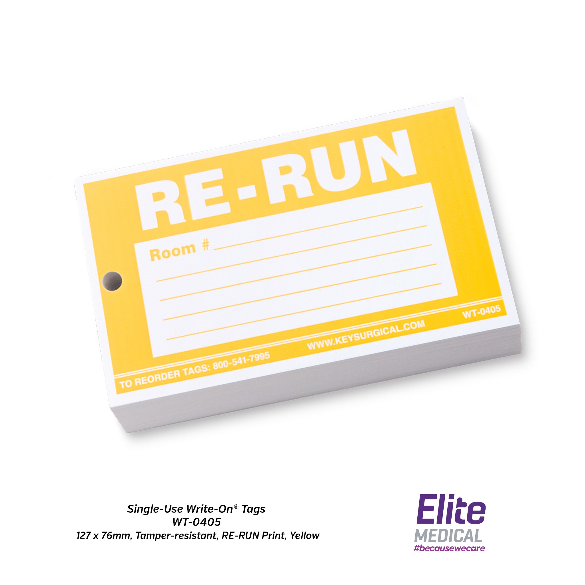 STERIS® Single-Use Write-On® Tags (127 x 76mm, Includes 1x Lab Marker ...